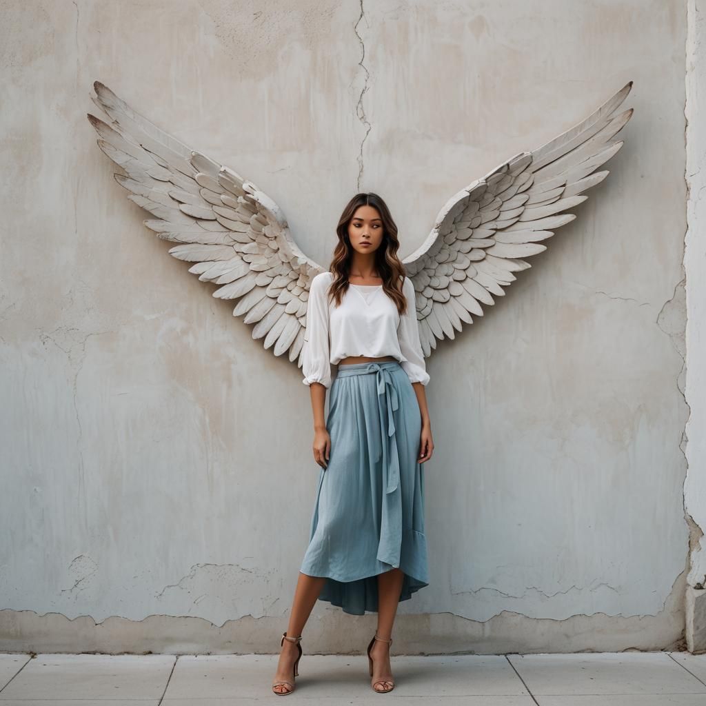 Urban Angel - AI Generated Artwork - NightCafe Creator