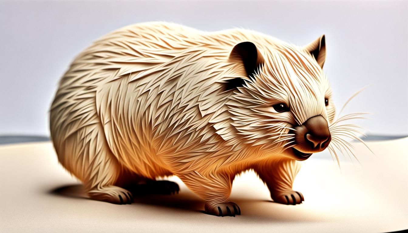 Too Perfect Wombat - AI Generated Artwork - NightCafe Creator