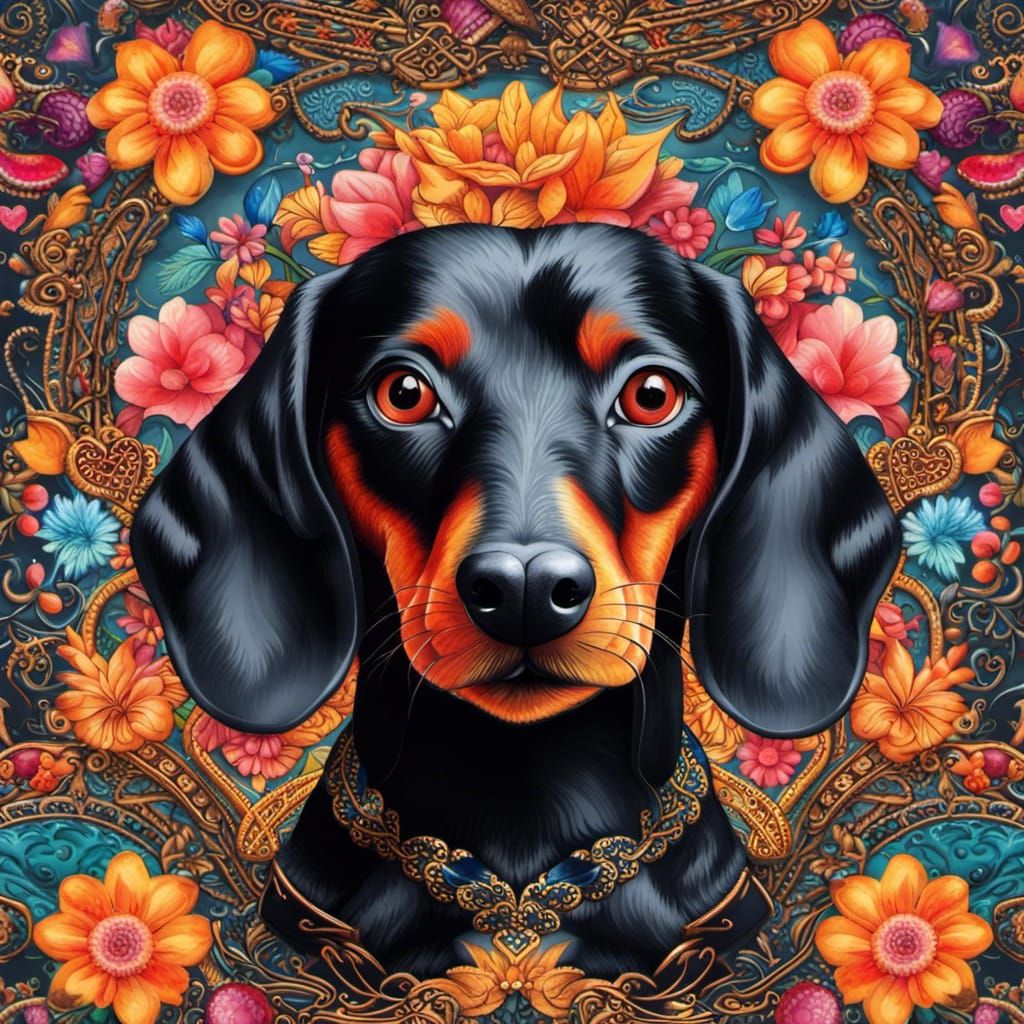 The beauty of a French Wiener dog - AI Generated Artwork - NightCafe ...