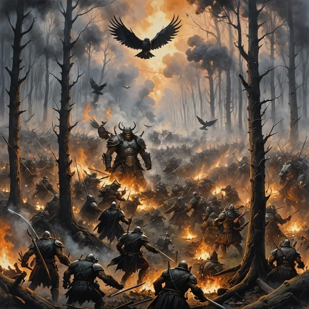 The Crows Are Already Waiting - AI Generated Artwork - NightCafe Creator