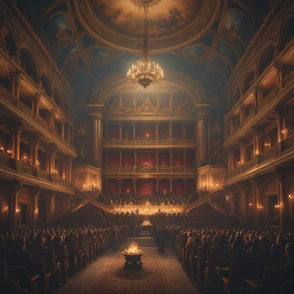 The Opera by candlelight - AI Generated Artwork - NightCafe Creator