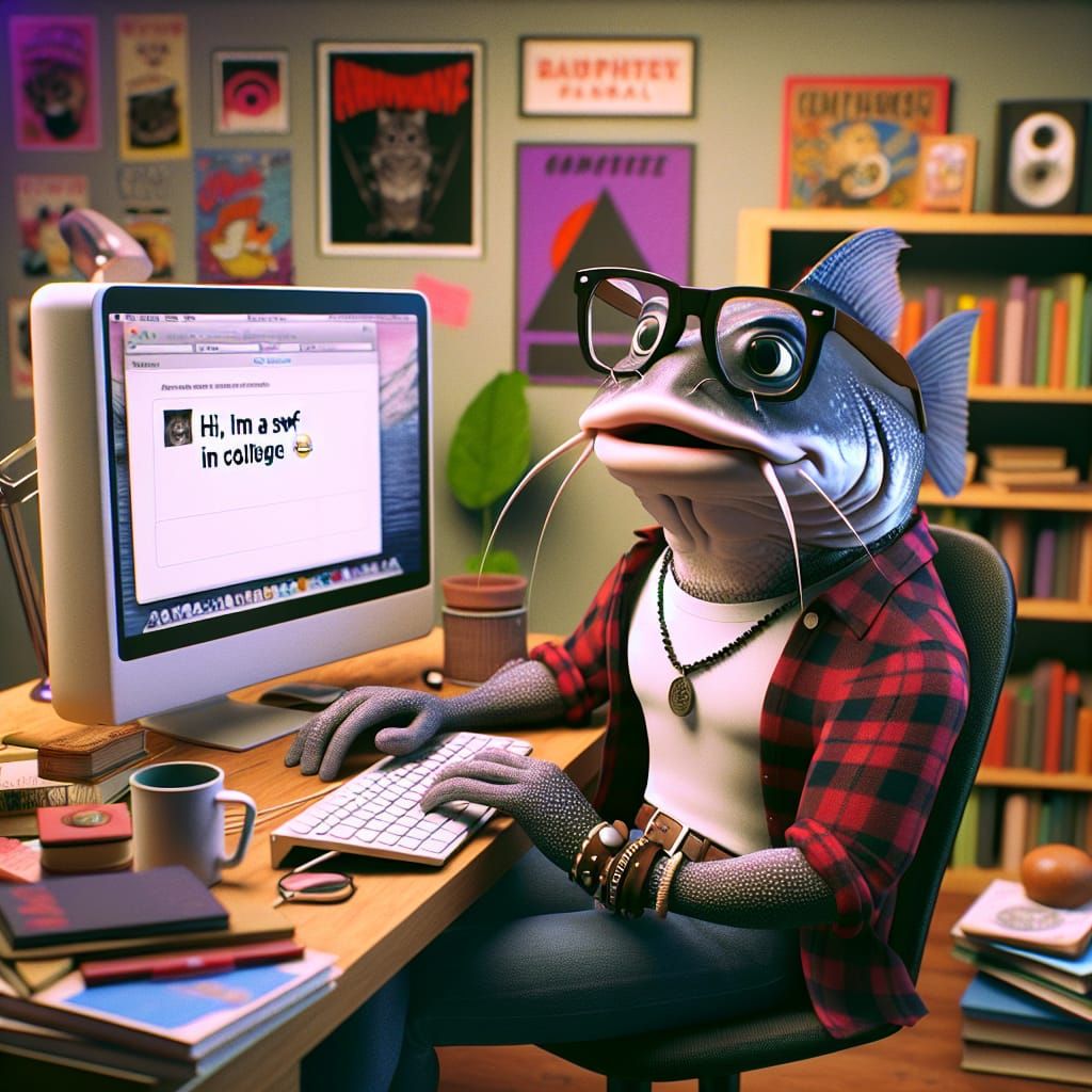 Catfish Charlie - AI Generated Artwork - NightCafe Creator