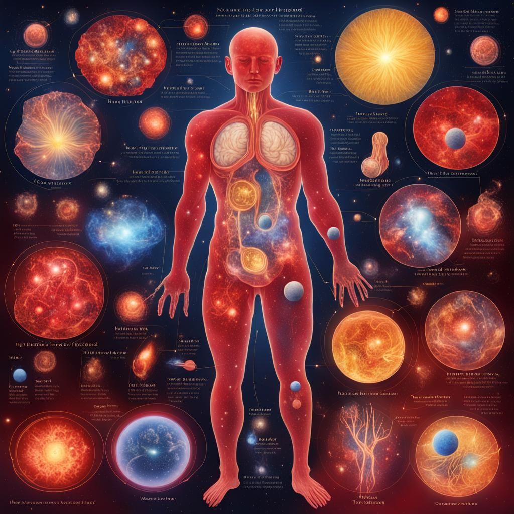 A look inside the human body, but all of the various organs are made ...