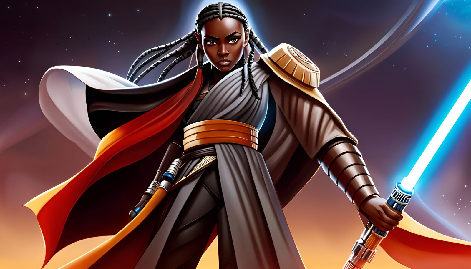 Black Jedi - AI Generated Artwork - NightCafe Creator