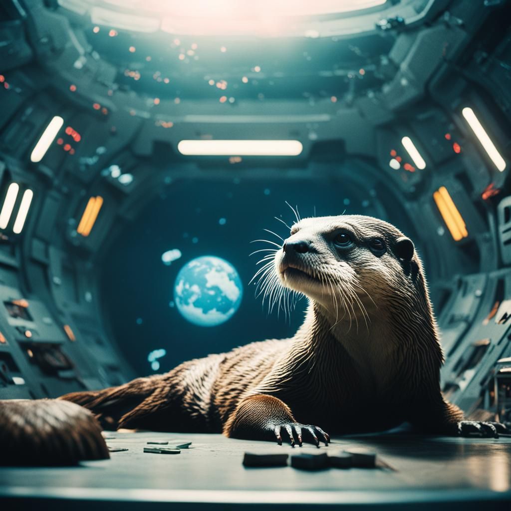 In otter space - AI Generated Artwork - NightCafe Creator