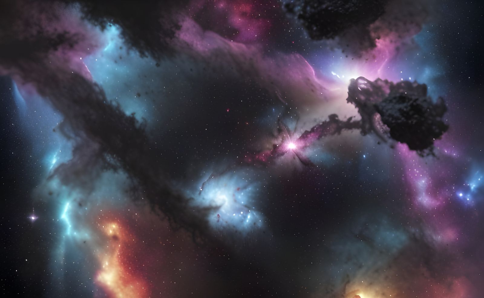 gas nebulae with a pulsar v3 - AI Generated Artwork - NightCafe Creator