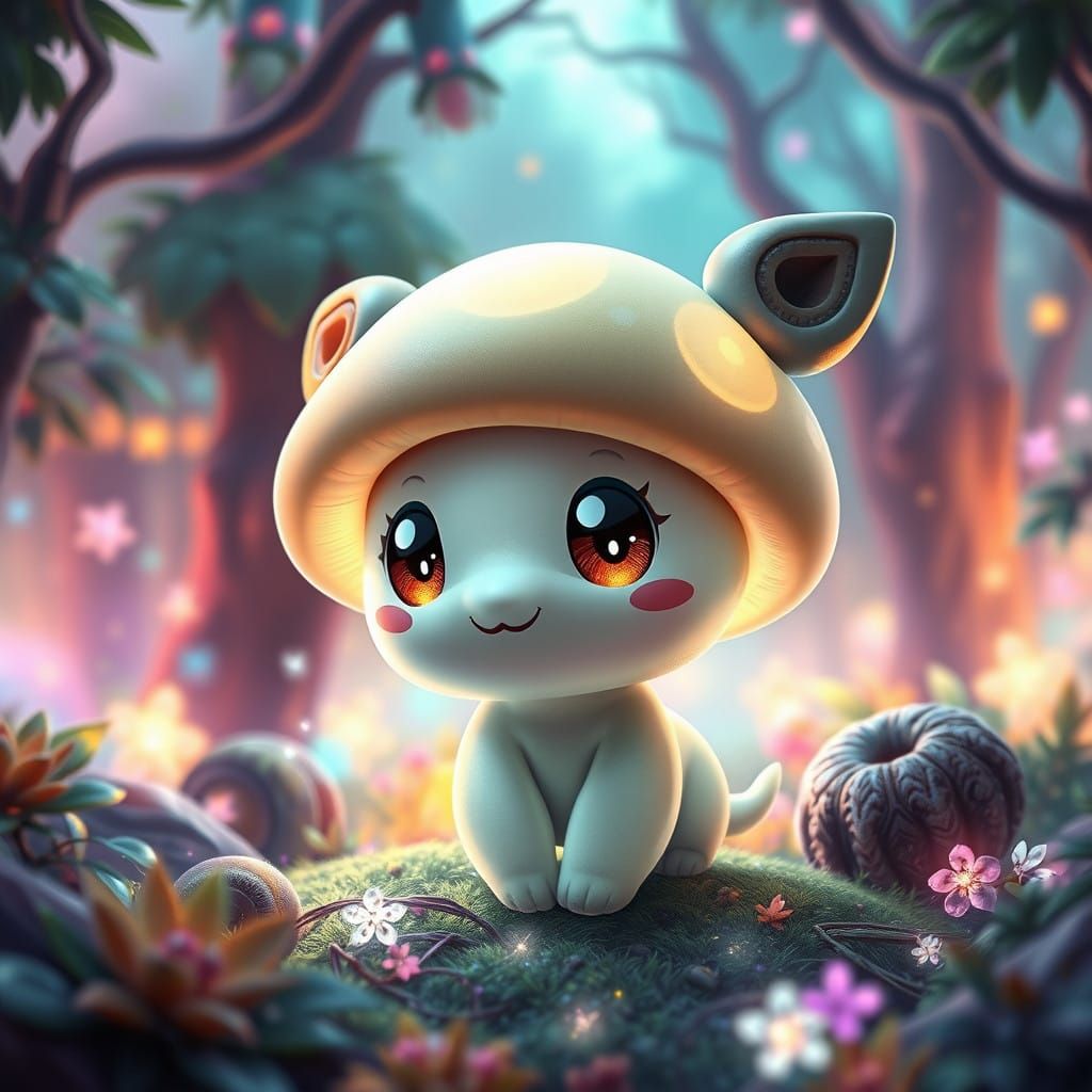 Shiinotic in the enchanted forest - Chibi Shiinotic Surround...