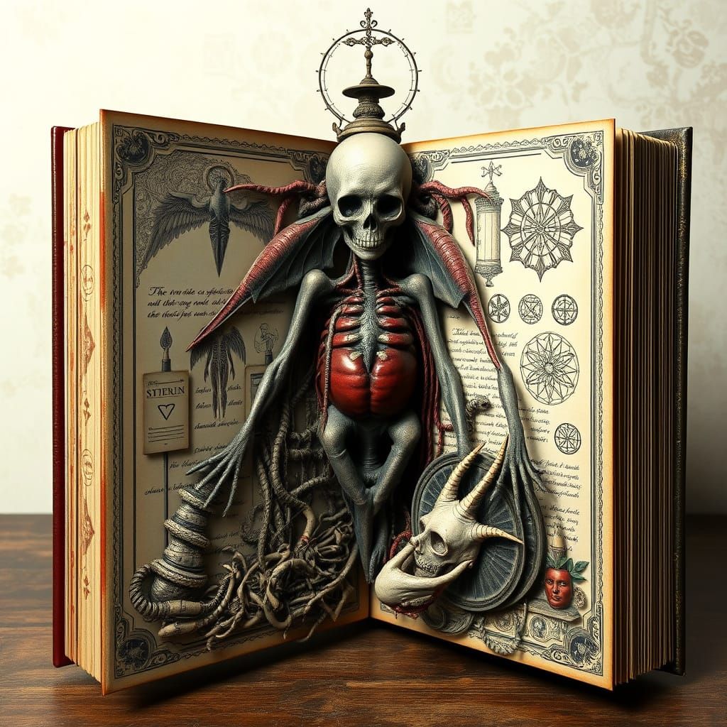 cadáver exquisito - Surrealist Exquisite Corpse in Biomecha...