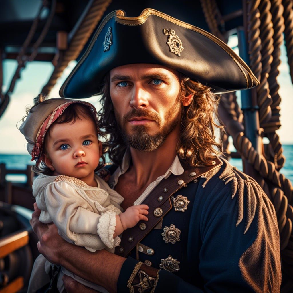 Pirate father 2 - AI Generated Artwork - NightCafe Creator