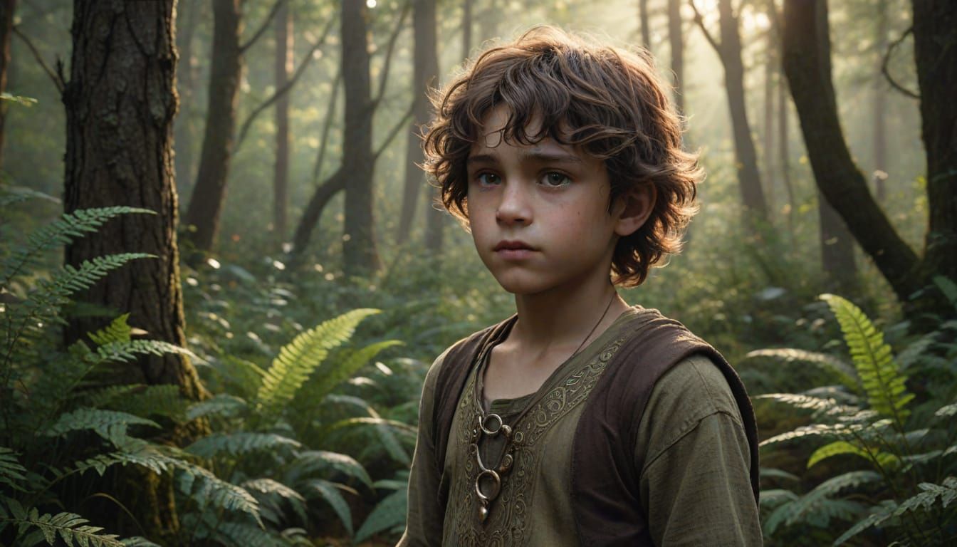 'The Child" - Ethereal Boy with Mortal and Immortal Heritag...