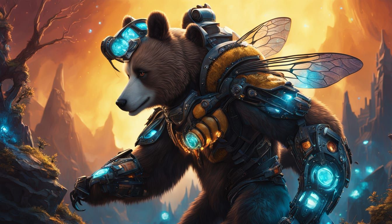 bear-bumblebee hybrid. Inspire from the artist Hatter Thank you for ...