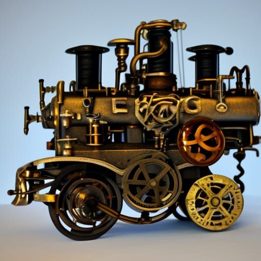 Steam Engine - AI Generated Artwork - NightCafe Creator