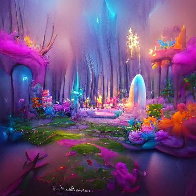 Magical Fairy Forest - AI Generated Artwork - NightCafe Creator