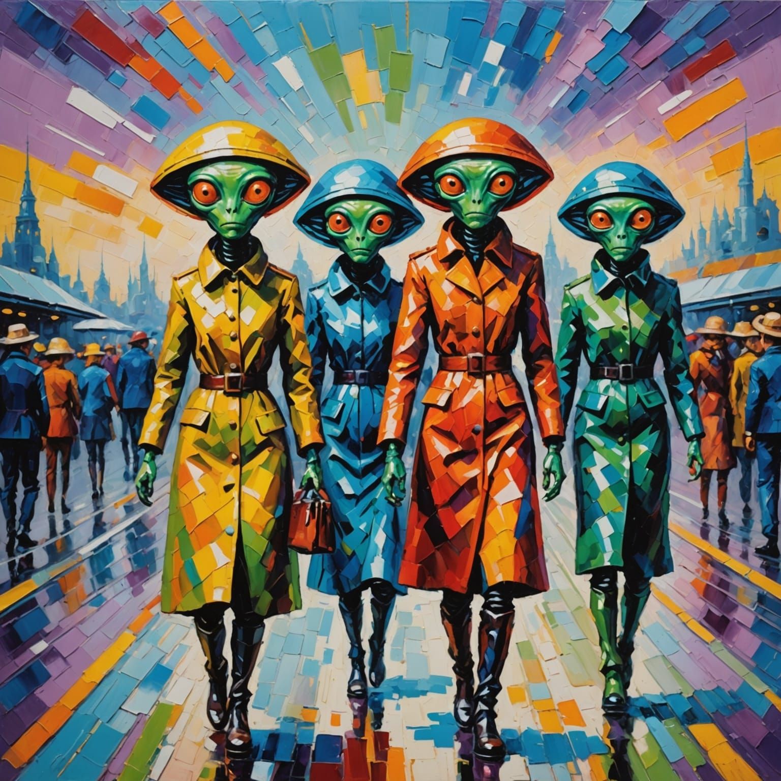 Beautiful aliens on the runway. - Extraterrestrial Runway M...