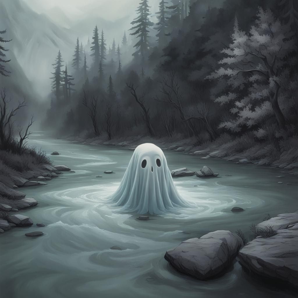 Ghost River - AI Generated Artwork - NightCafe Creator