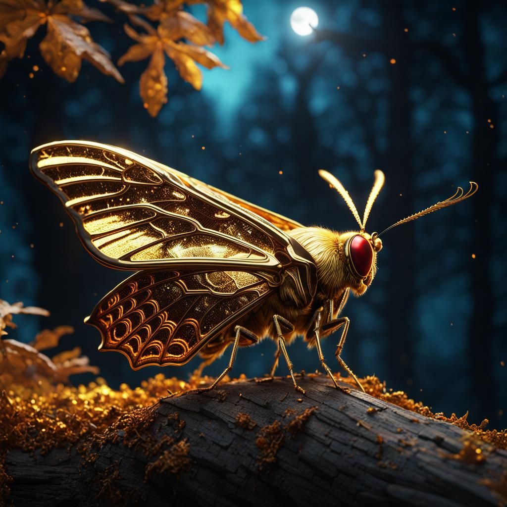 Midnight Moth - AI Generated Artwork - NightCafe Creator