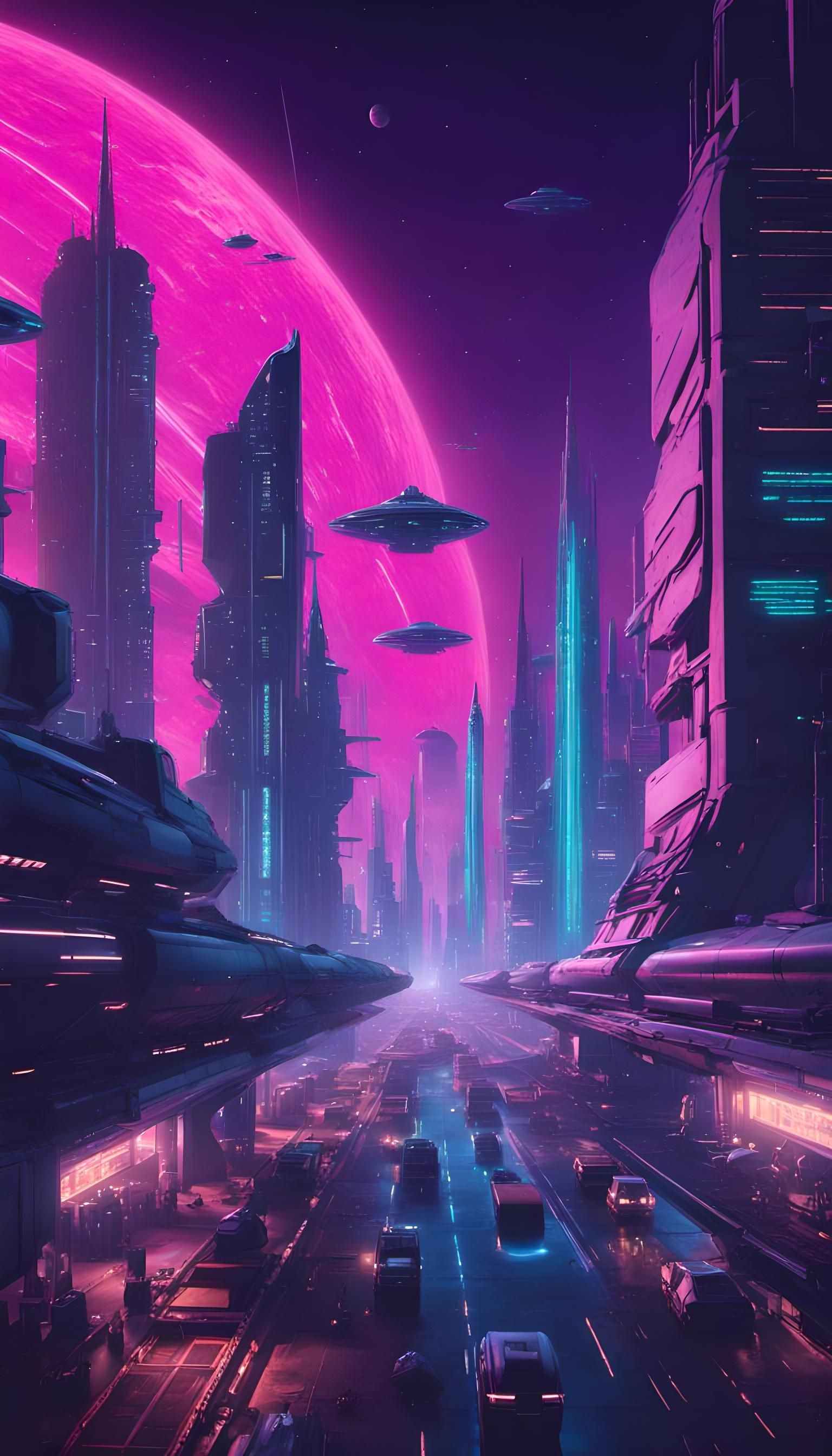 Synthwave Surfer 2 - AI Generated Artwork - NightCafe Creator