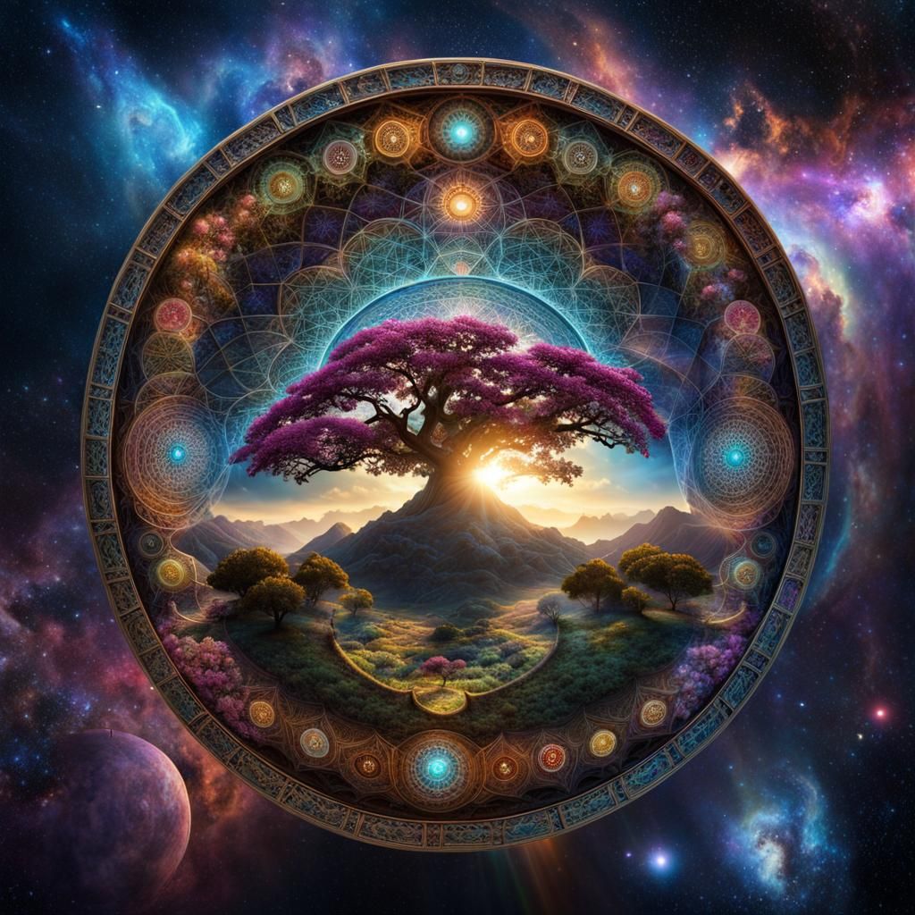 Universal tree - AI Generated Artwork - NightCafe Creator