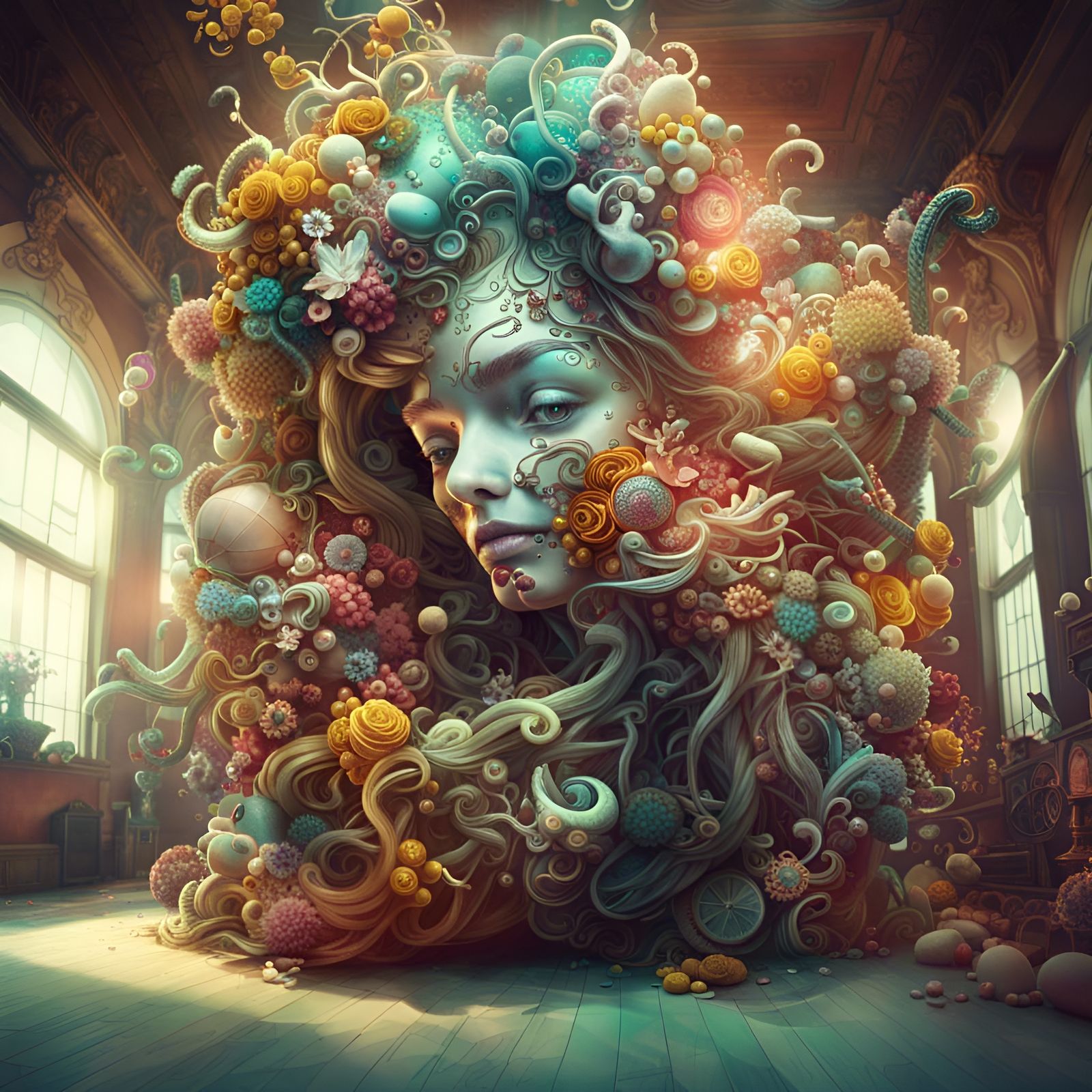 Overly Creative Mind - AI Generated Artwork - NightCafe Creator