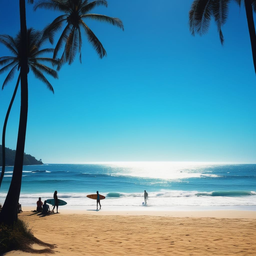 Fun in the Sun ☀️ Beach life - Vibrant Tropical Paradise wi...