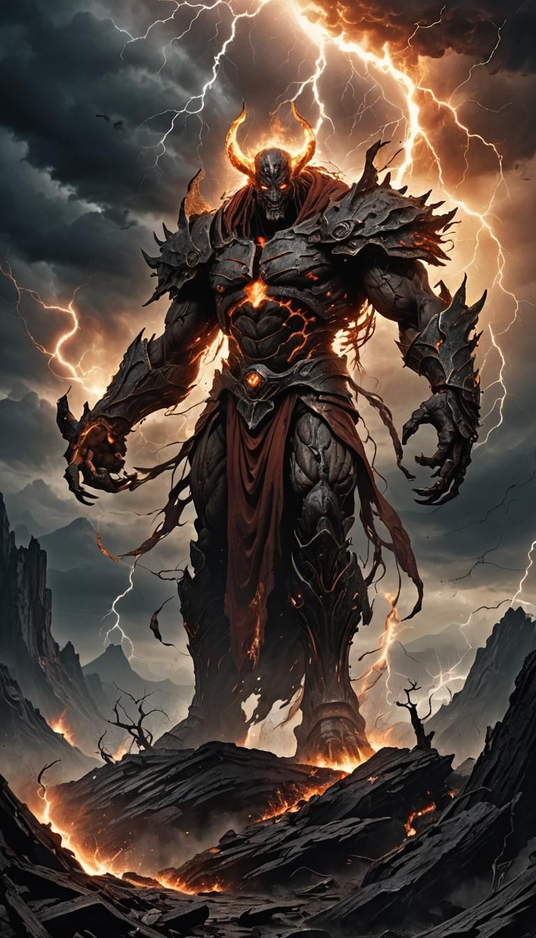 A menacing Titan Kronos - AI Generated Artwork - NightCafe Creator