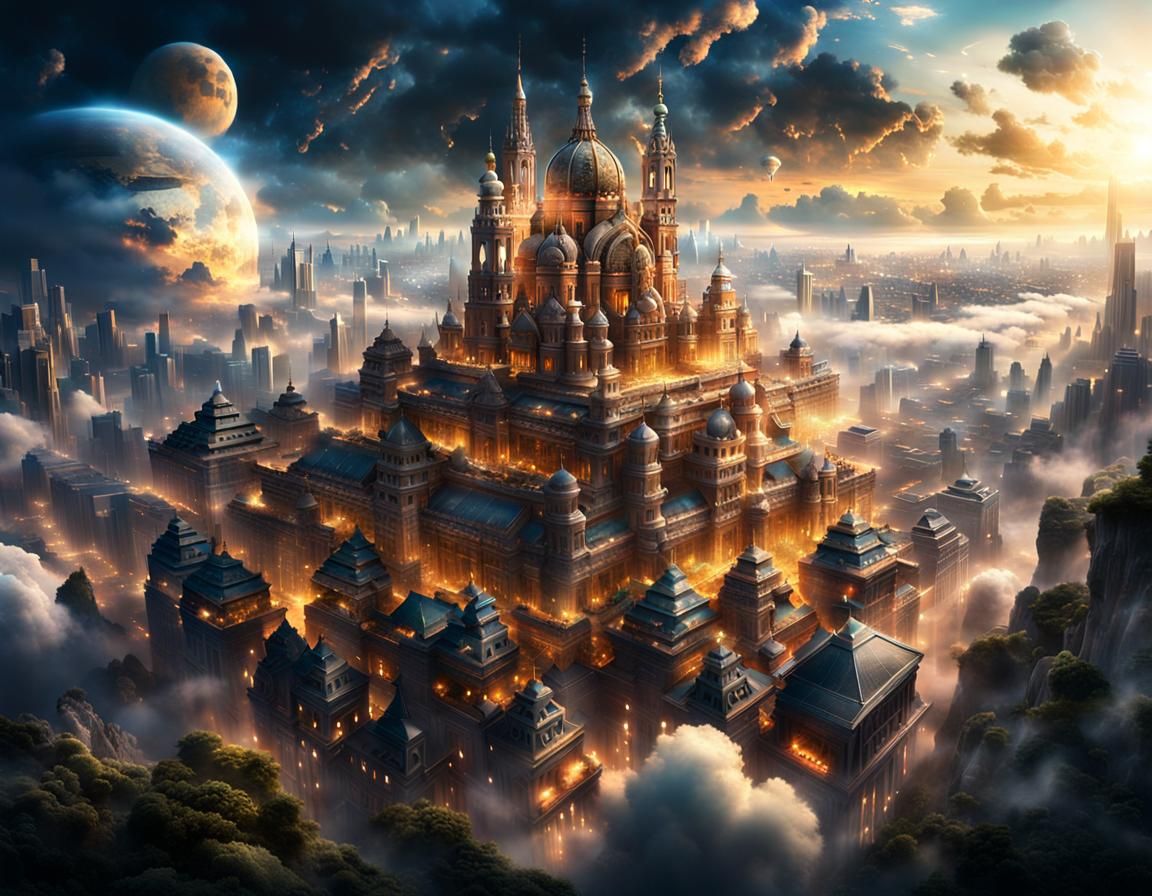 Celestial City - AI Generated Artwork - NightCafe Creator