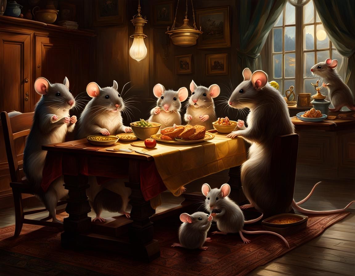 Dinner - AI Generated Artwork - NightCafe Creator