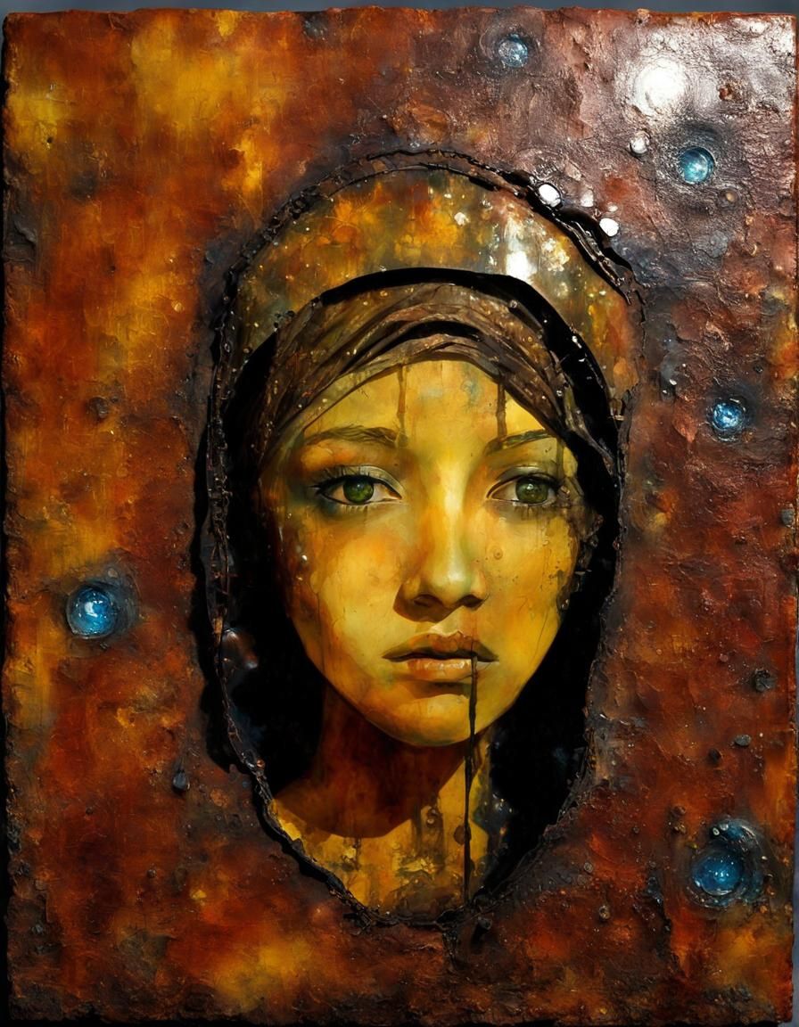 she might fade away ~ by 3D scratchitti artist "shellacked Rust-Oleum ...