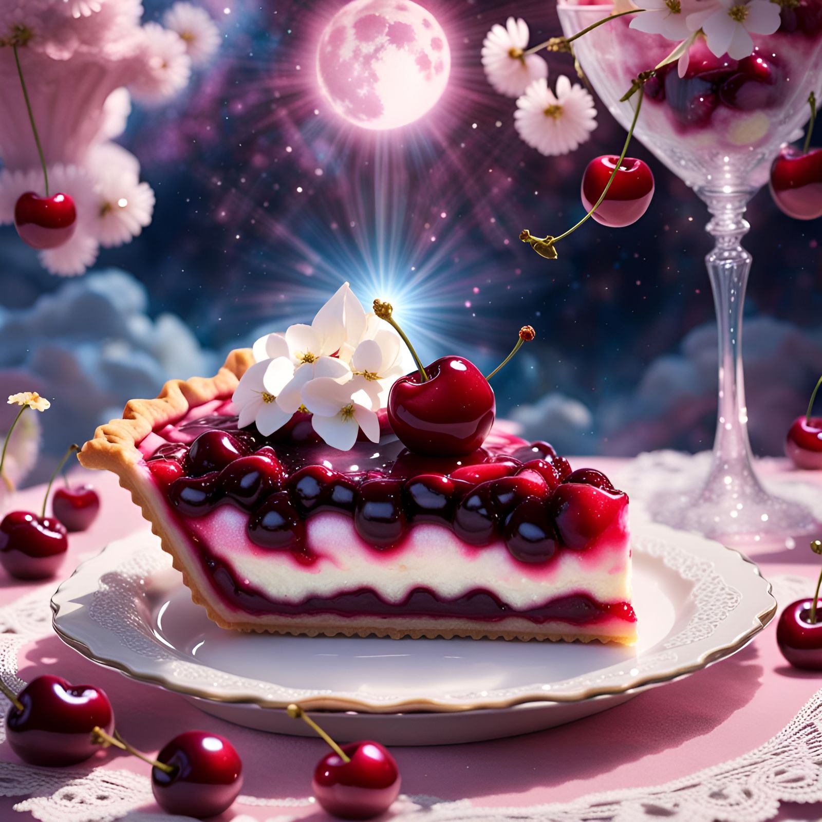 Devine Cherry Pie - AI Generated Artwork - NightCafe Creator