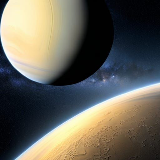 Planet Collision - AI Generated Artwork - NightCafe Creator