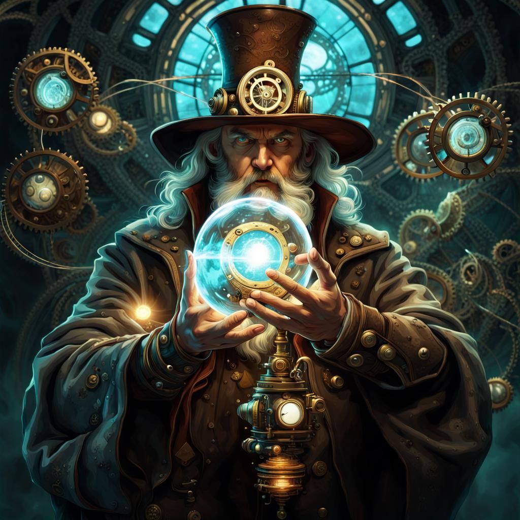 Aetherpunk Warlock - AI Generated Artwork - NightCafe Creator