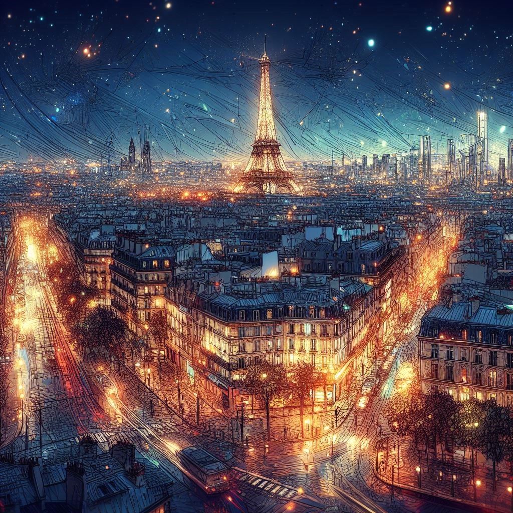 A night in Paris - AI Generated Artwork - NightCafe Creator