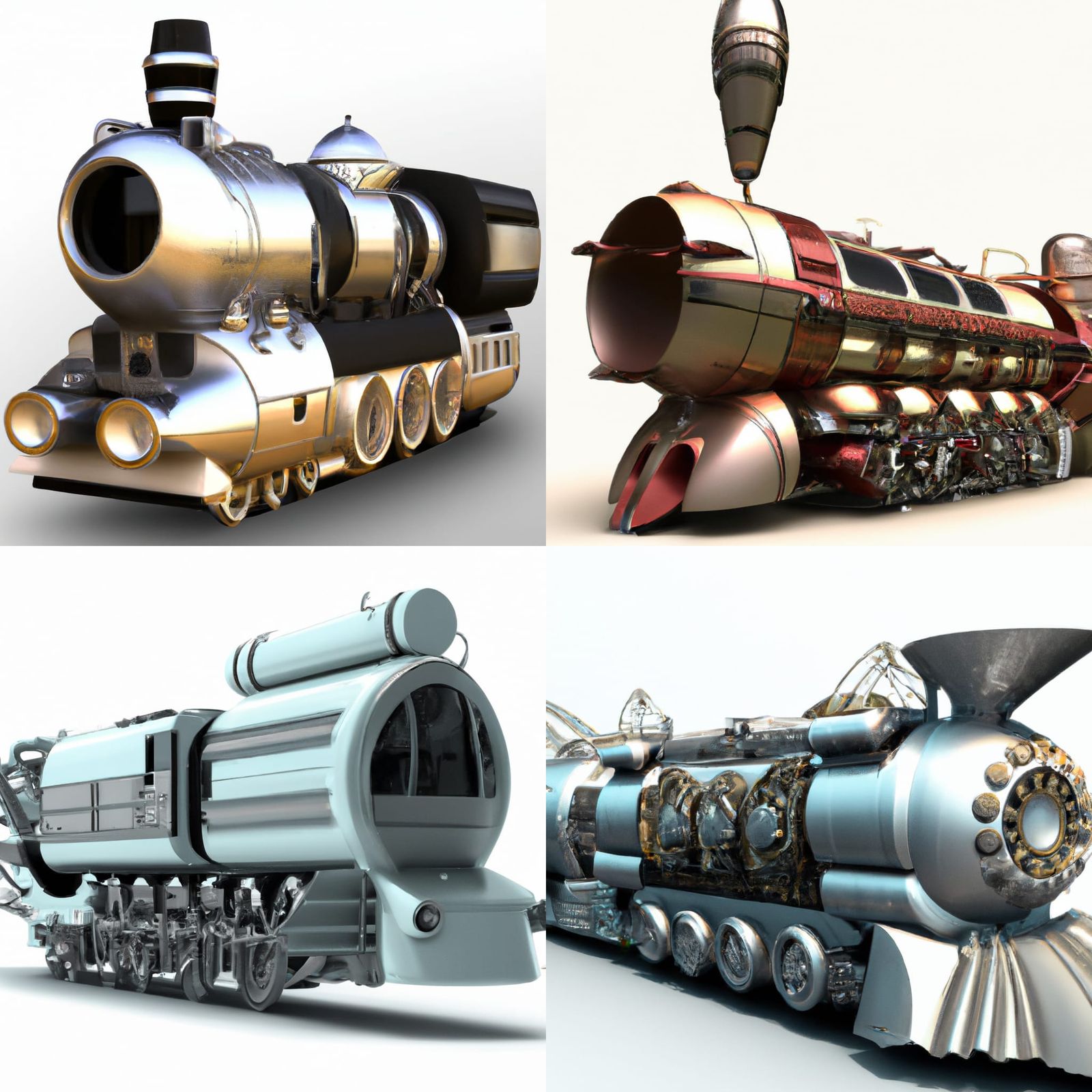 Futuristic steam locomotive - AI Generated Artwork - NightCafe Creator