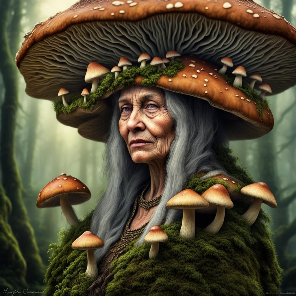 Matriarch of Mushrooms - AI Generated Artwork - NightCafe Creator