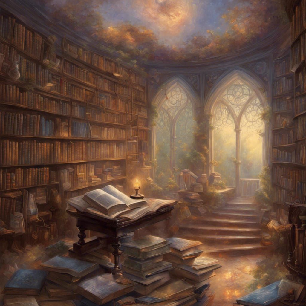 Library - AI Generated Artwork - NightCafe Creator