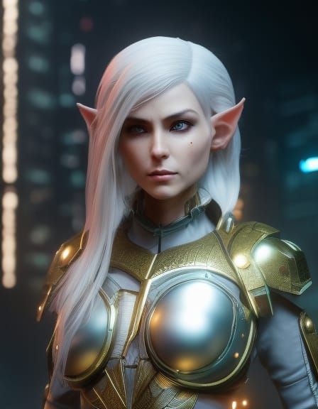 Biopunk Elf - AI Generated Artwork - NightCafe Creator