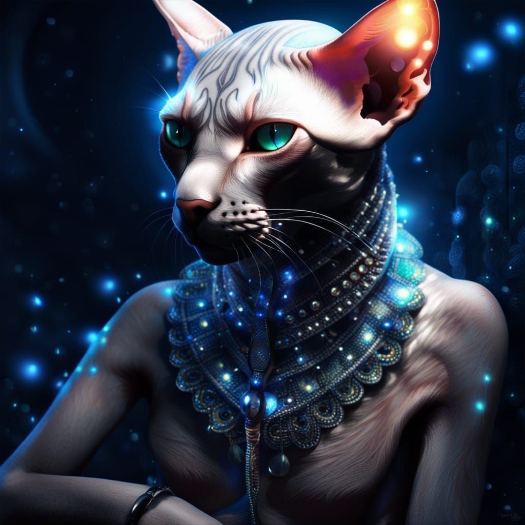 Bastet Sphinx Cat III - AI Generated Artwork - NightCafe Creator