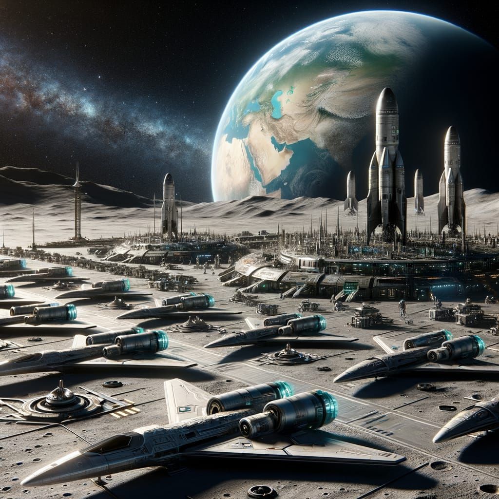 Neil Armstrong Spaceport - 1st Spaceport on the Moon