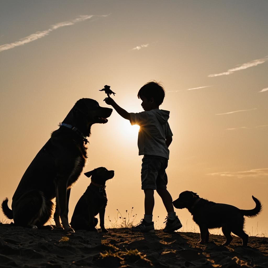 Playing with real and imaginary friends. - AI Generated Artwork ...