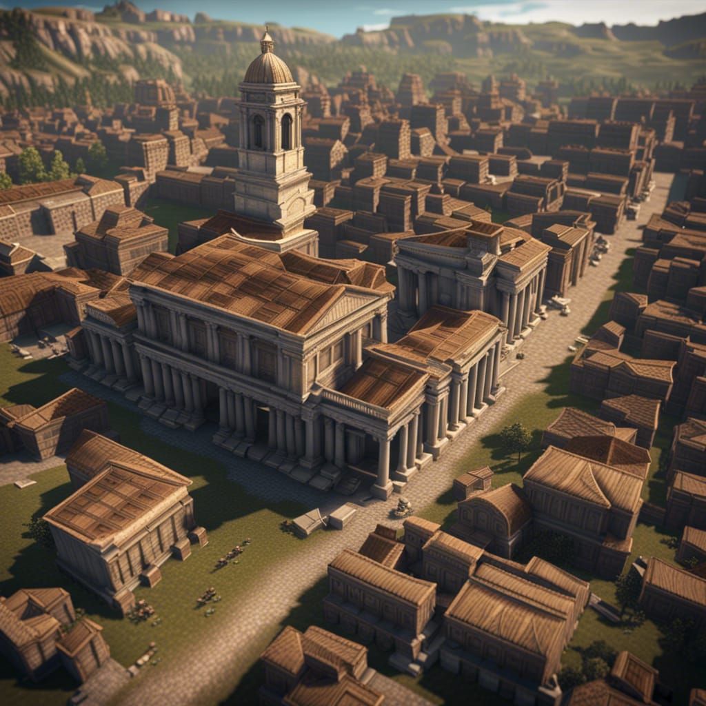 Roman colonial city of Nova Roma in Terra Nova this worlds North ...
