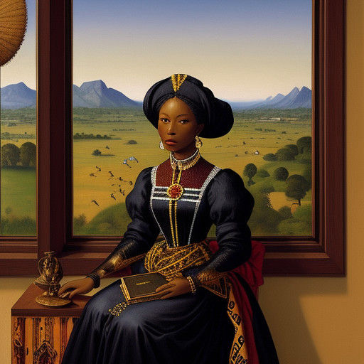 Portrait - Ethereal African Beauty Captured in a Moonscaped ...