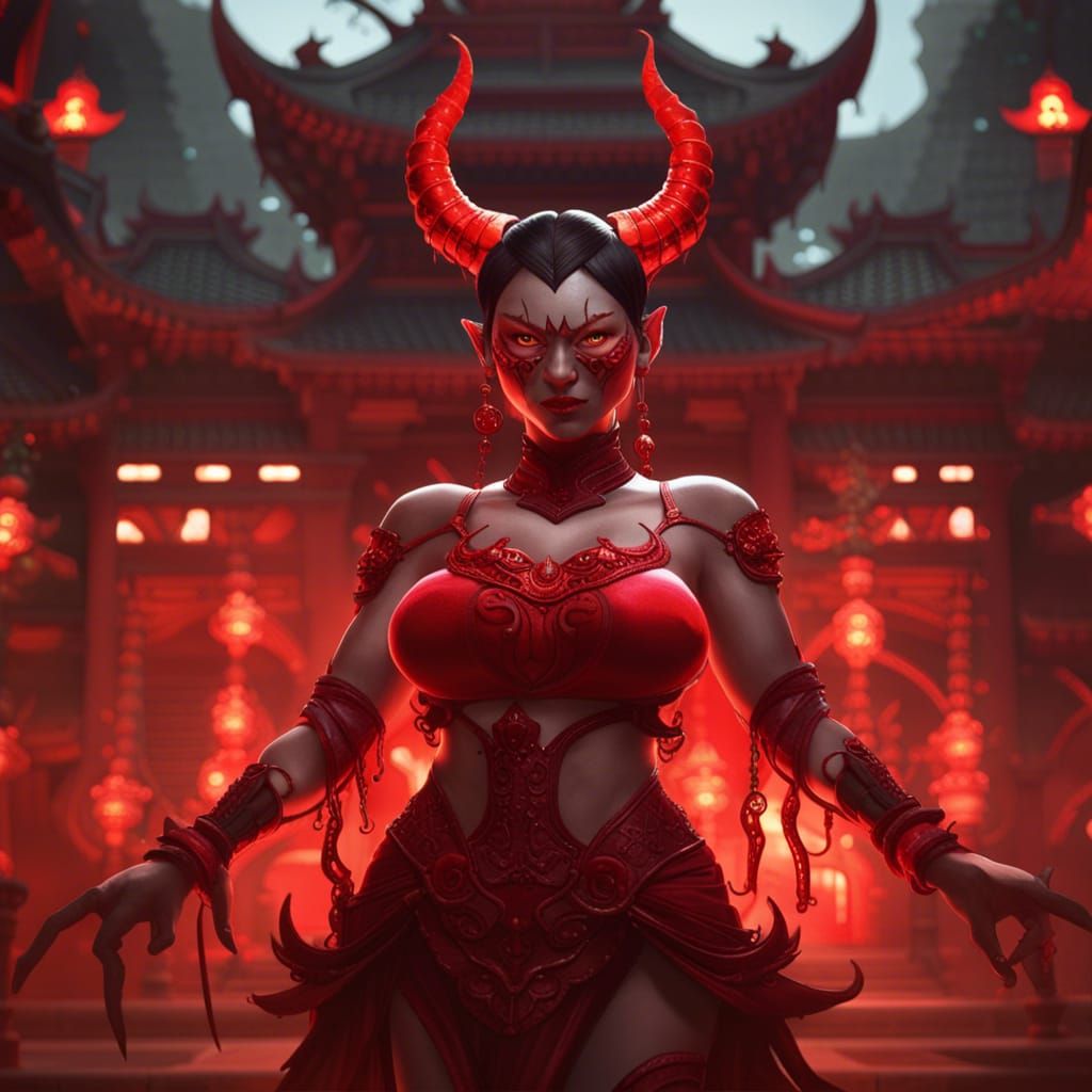 Yokai temple - AI Generated Artwork - NightCafe Creator