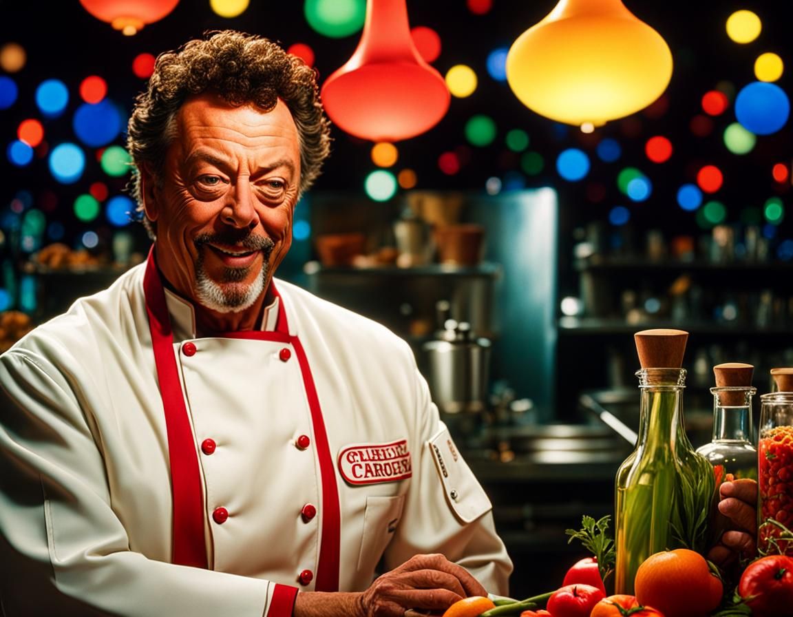 Tim curry as a chef with his trademark smirk - AI Generated Artwork ...