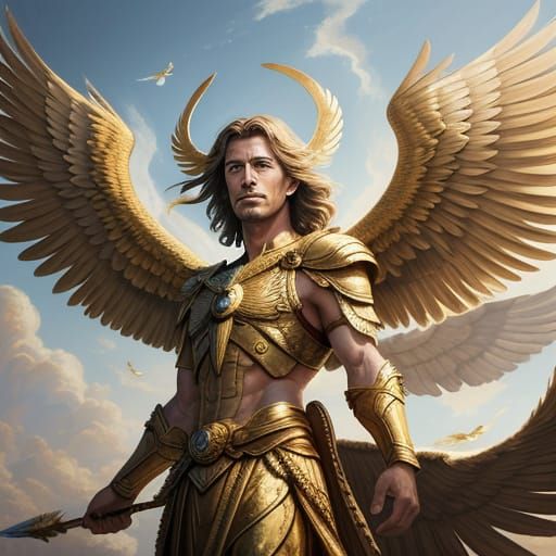 Icarus Victorious: Mythic Realism Portrait in Oil - AI Art