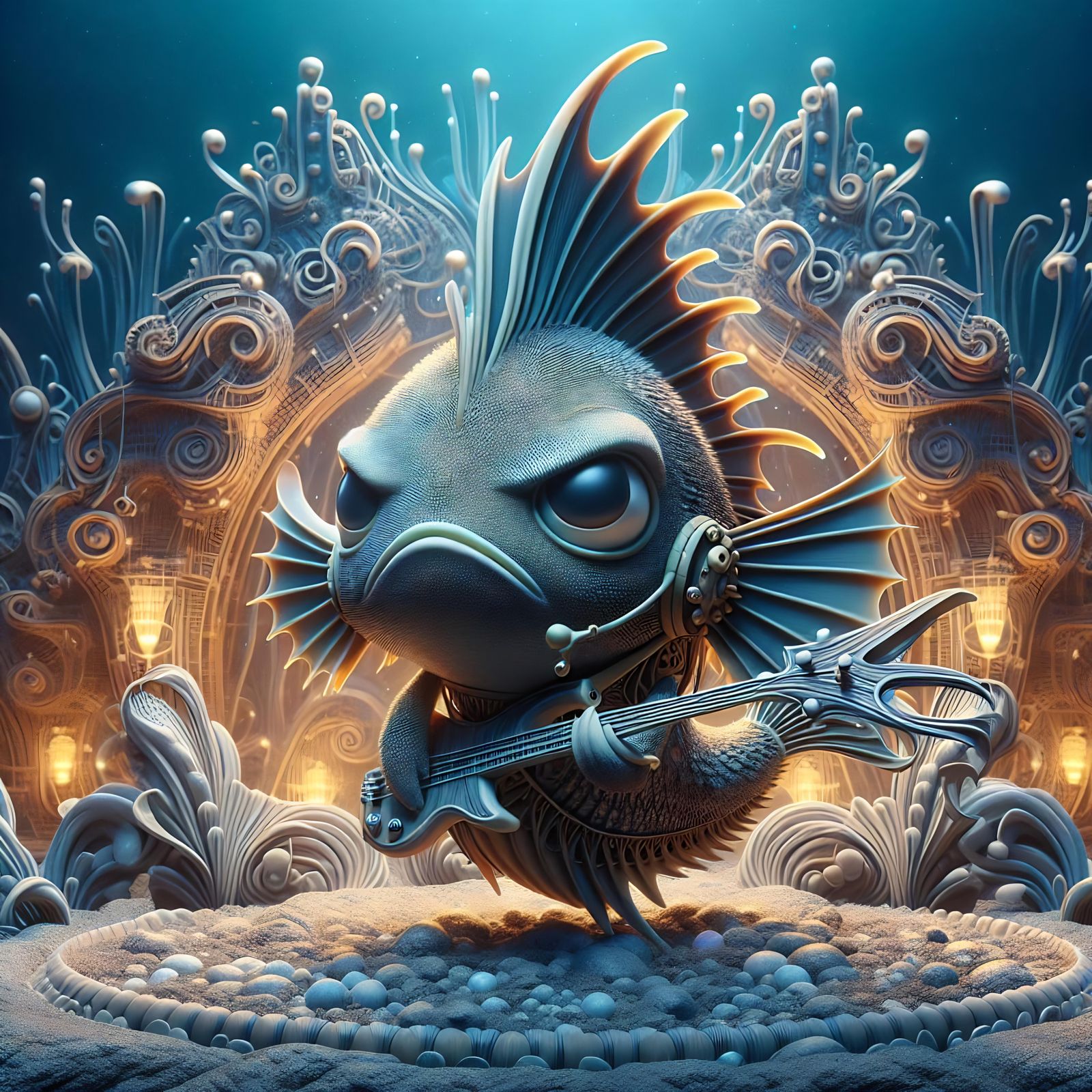 Rocker fish - AI Generated Artwork - NightCafe Creator