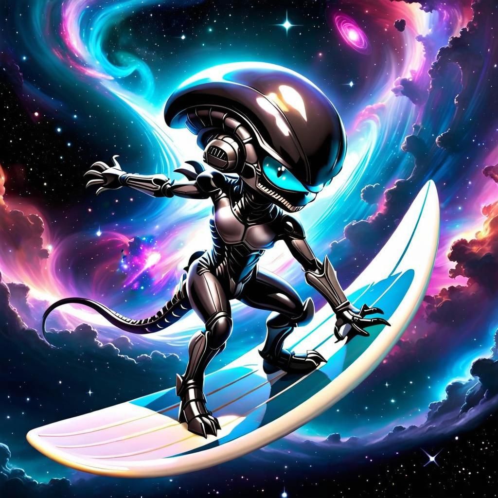 Menacing Terrifying Chibi Xenooo~ 🩶 - AI Generated Artwork - NightCafe ...