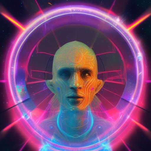 The Cosmic Sorcerer - AI Generated Artwork - NightCafe Creator