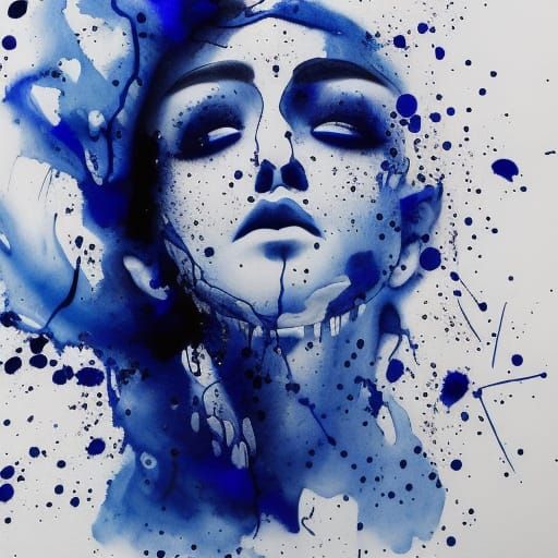 Playing with Ink - AI Generated Artwork - NightCafe Creator