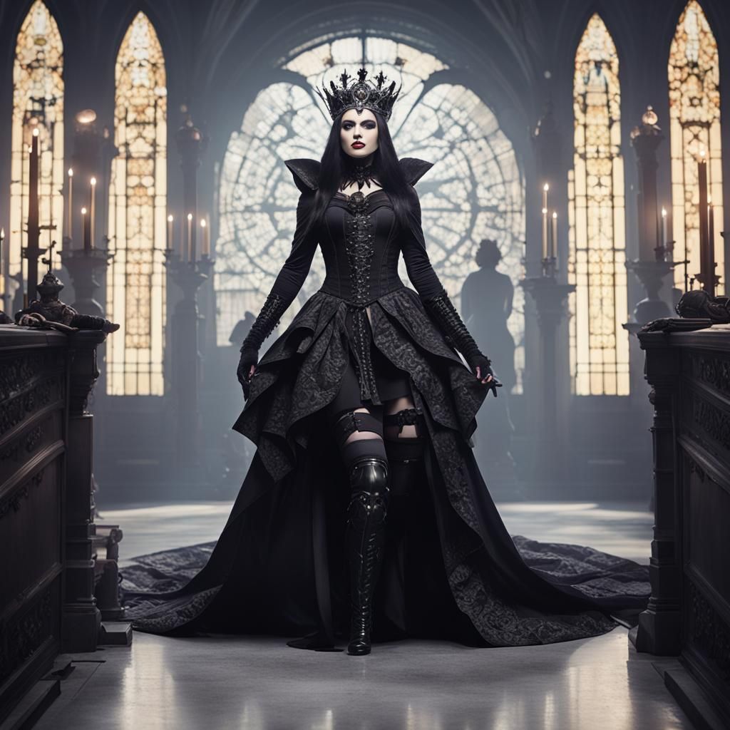 Goth queen - AI Generated Artwork - NightCafe Creator