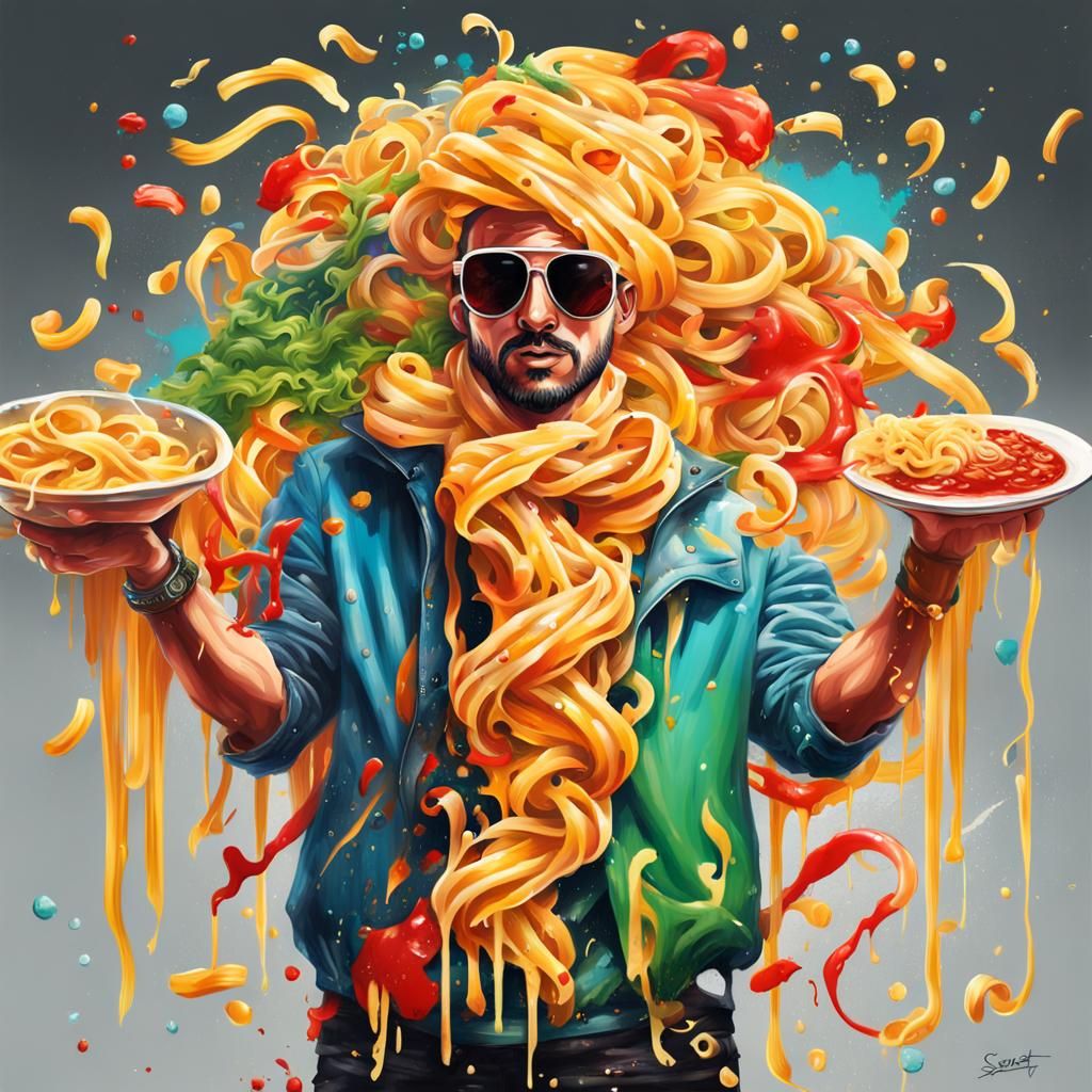 Pasta Man - AI Generated Artwork - NightCafe Creator